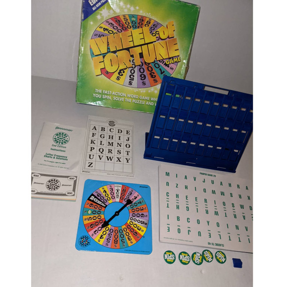 Pressman | Toys | Vintage Wheel Of Fortune 2nd Edition Board Game ...